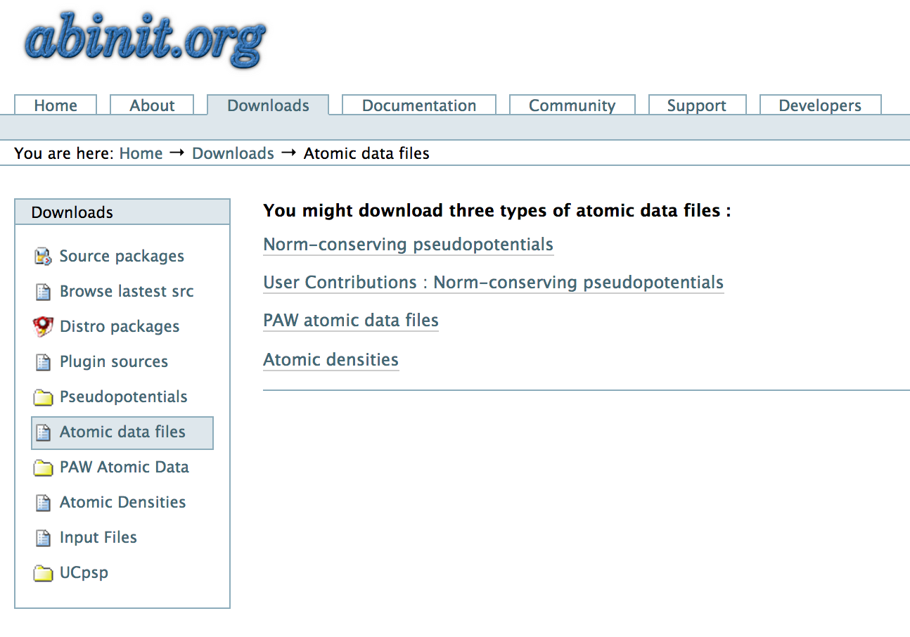 結晶（Siの擬ポテンシャルのダウンロード）: サルにでも第一原理計算ができるか？－ABINITを使って－